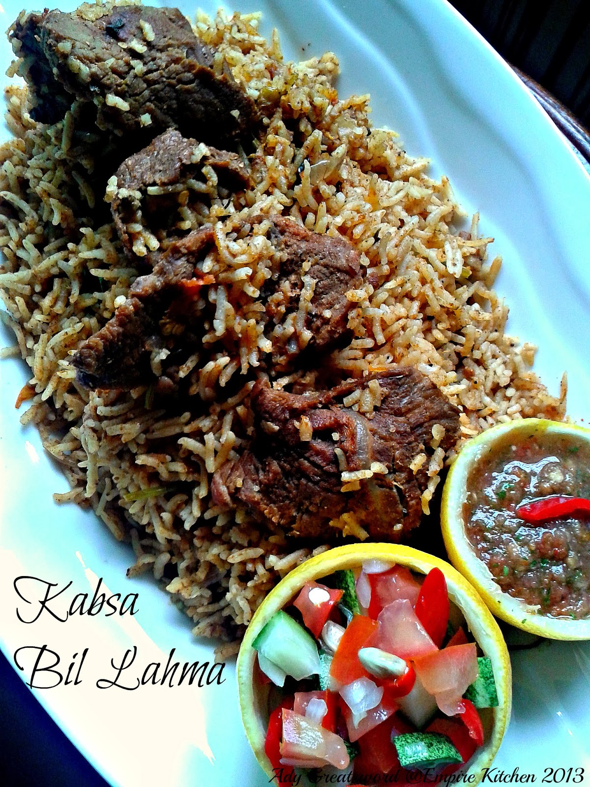 Ady Greatsword Empire Kitchen Recipes: Kabsa Bil Lahma(Lamb Kabsa)