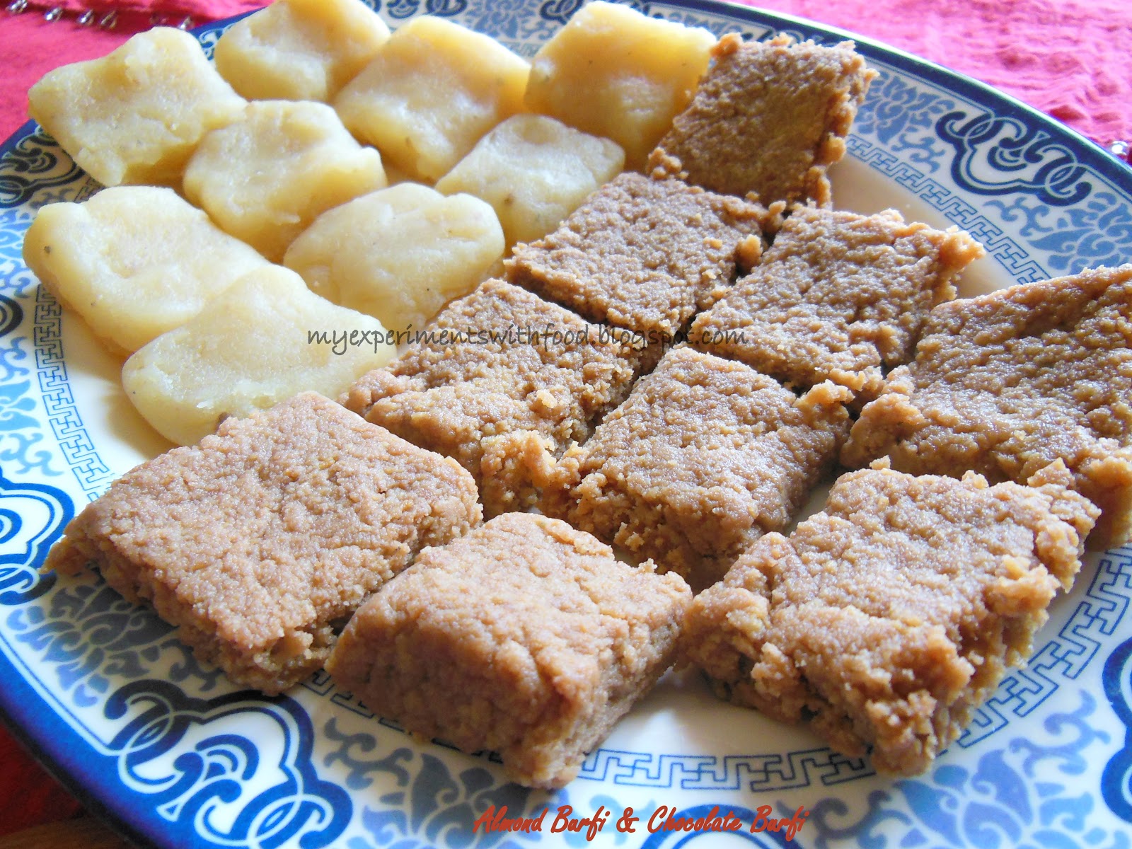 My Experiments With Food: Badam Burfi / Chocolate Burfi (Chocolate ...