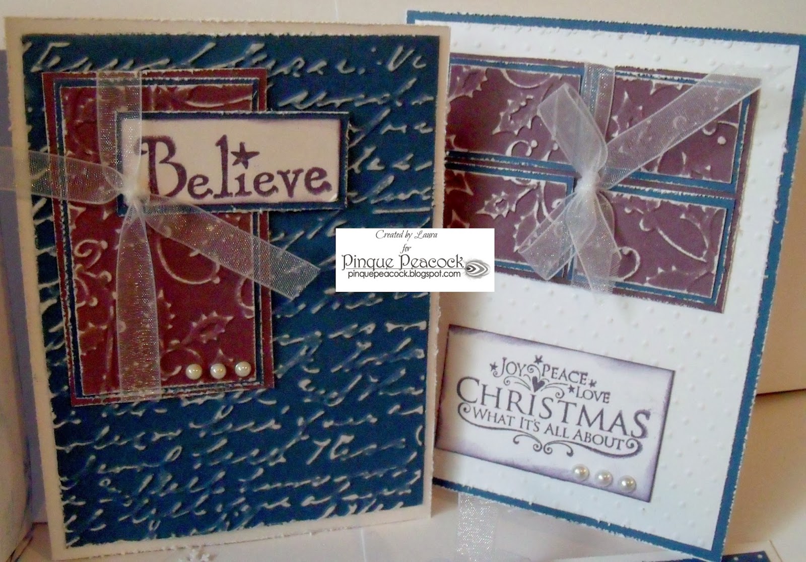 LauraLeesDream: Pinque Peacock - Christmas Card with gift box