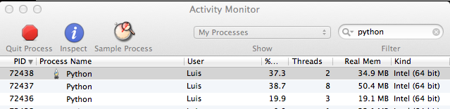 Kieleth: Webcam capture with OpenCV and multiprocessing II