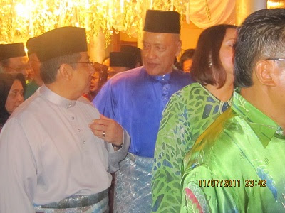 Anak Malaysia: At Dato Aini Taib's wedding reception for his son.