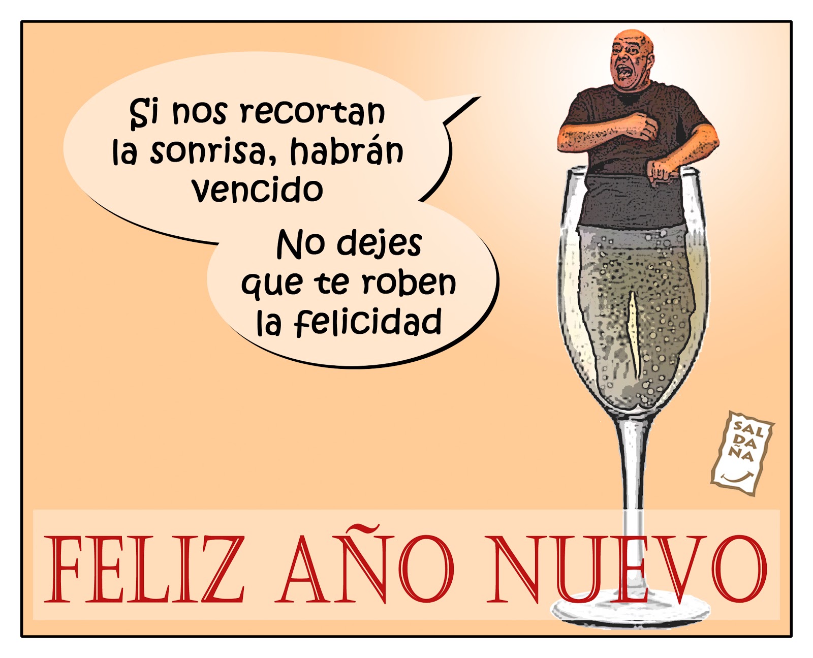 Fernando Saldaña Humor Gráfico: Capítulo 455. "Feliz Año Nuevo".