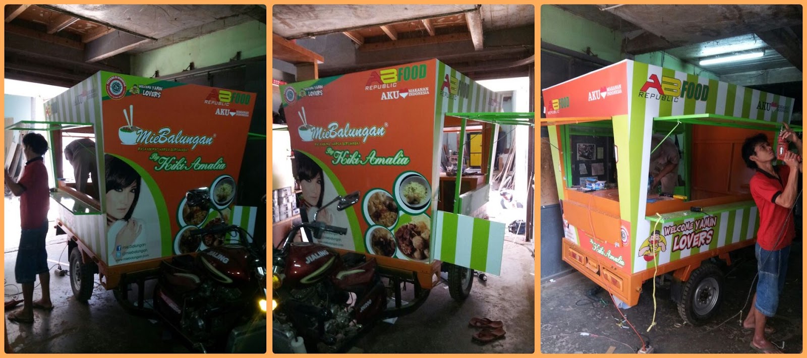 Rombong dan Gerobak Motor Roda Tiga | Gerobak Unik Bandung