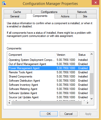 How to setup power management with SCCM 2012 ~ Peter Manton :: Tech Notes