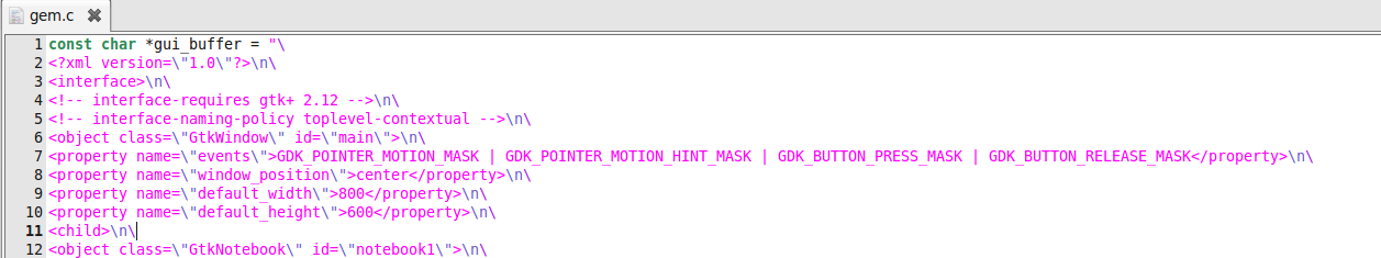 U Me N CS: Building GUI using GtkBuilder in C Project