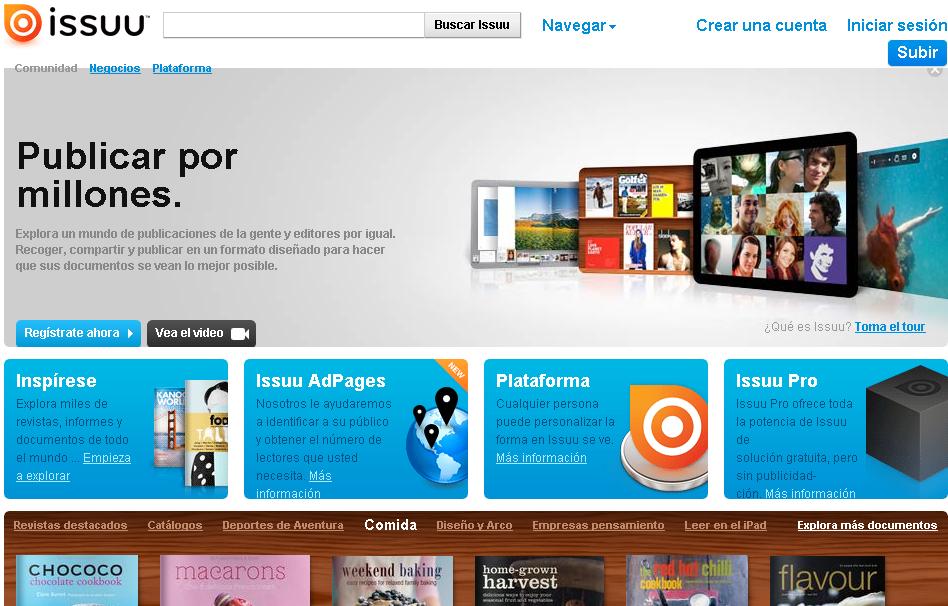 Tomé al Día Escolar: ISSUU La buena forma de hacer revista digital