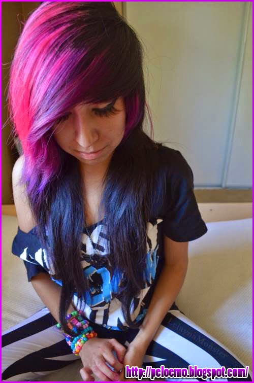 Pelo Emo: Pelo Morado | Emo Agosto 2014