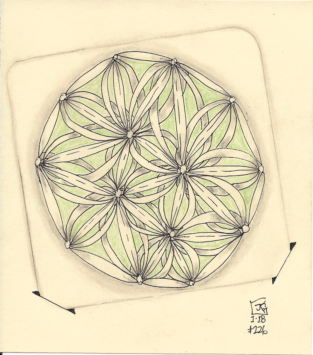 Tickled To Tangle: "It's a String Thing" #226 Tiles