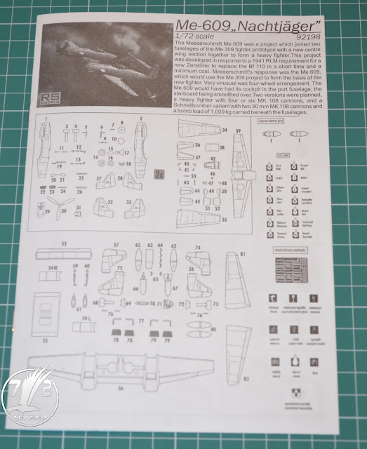 1/72 - Messerschmitt Me.609 Heavy Fighter & Nachtjäger by RS Models ...