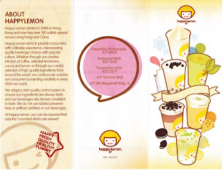 Menus in Manila: Happy Lemon Philippines Menu