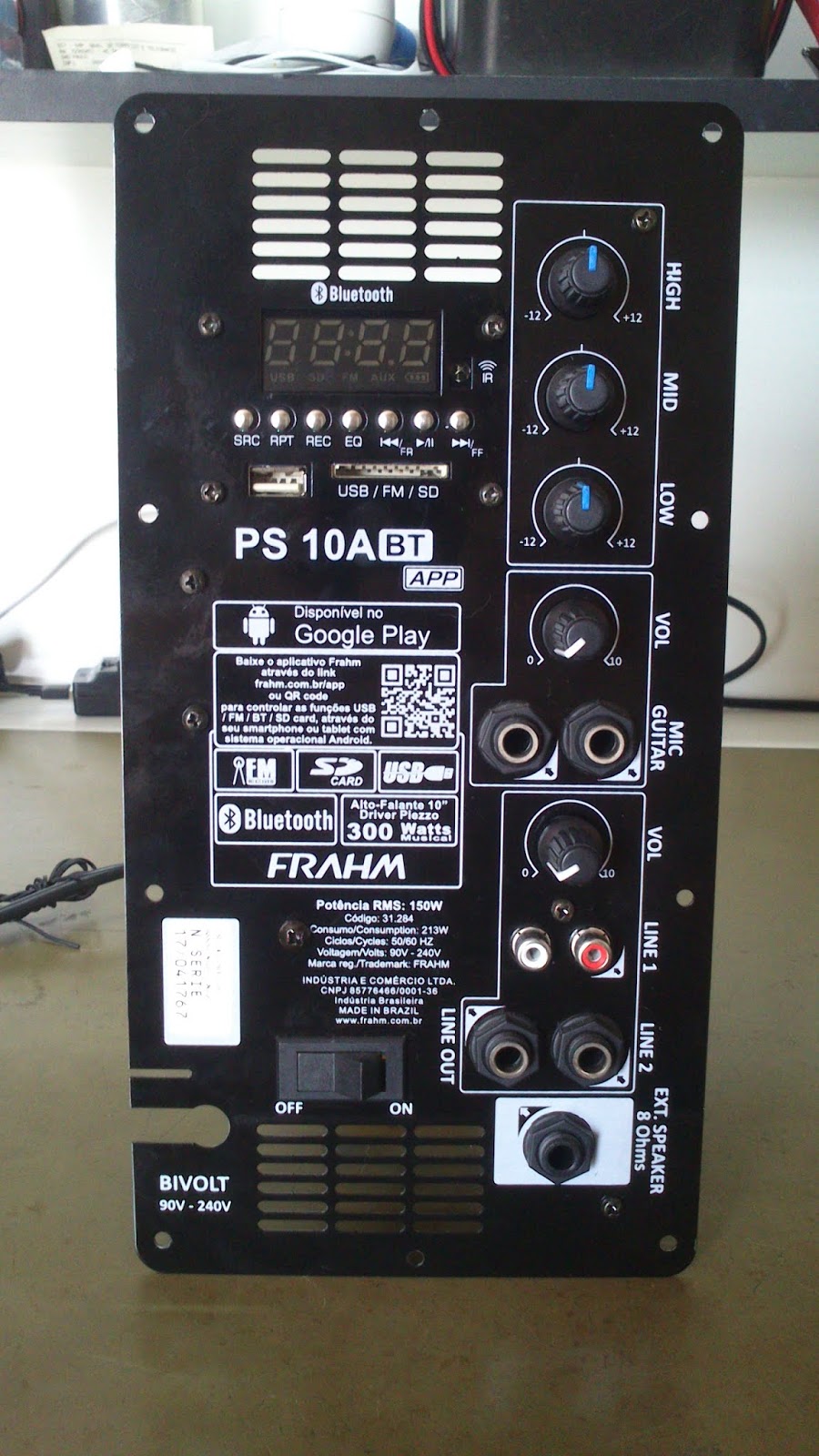 Dhvan Assistência Técnica: Caixa Ativa Frahm PS 10A BT