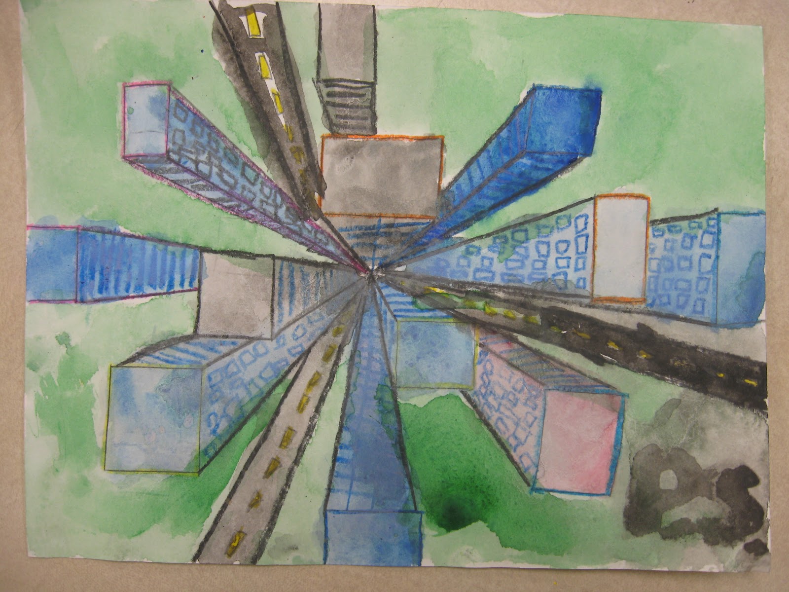 Miss Young's Art Room: Perspective with 6th Grade