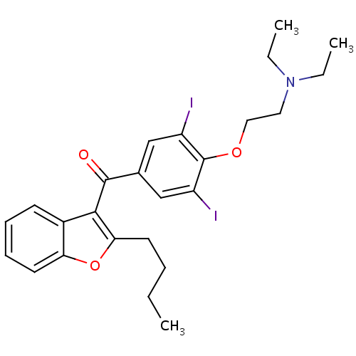 Amiodarone ~ Structure of