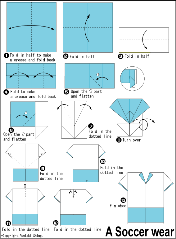 Soccer Wear Large Size Easy Origami Instructions For Kids soccer-wear-large-size-easy-origami-instructions-for-kids