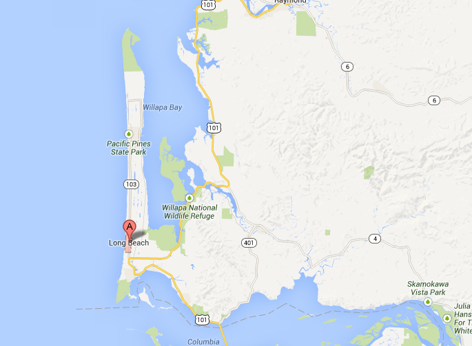 Washington Beaches Map