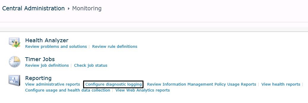pnsoftwarestudies: Configure or View SharePoint Diagnostic Logging Location in SharePoint Server ...