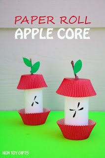 Cardboard Tube Apple Cores | Find My DIY
