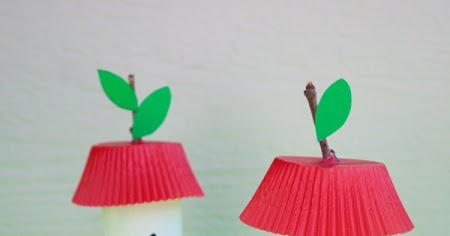 Cardboard Tube Apple Cores | Find My DIY