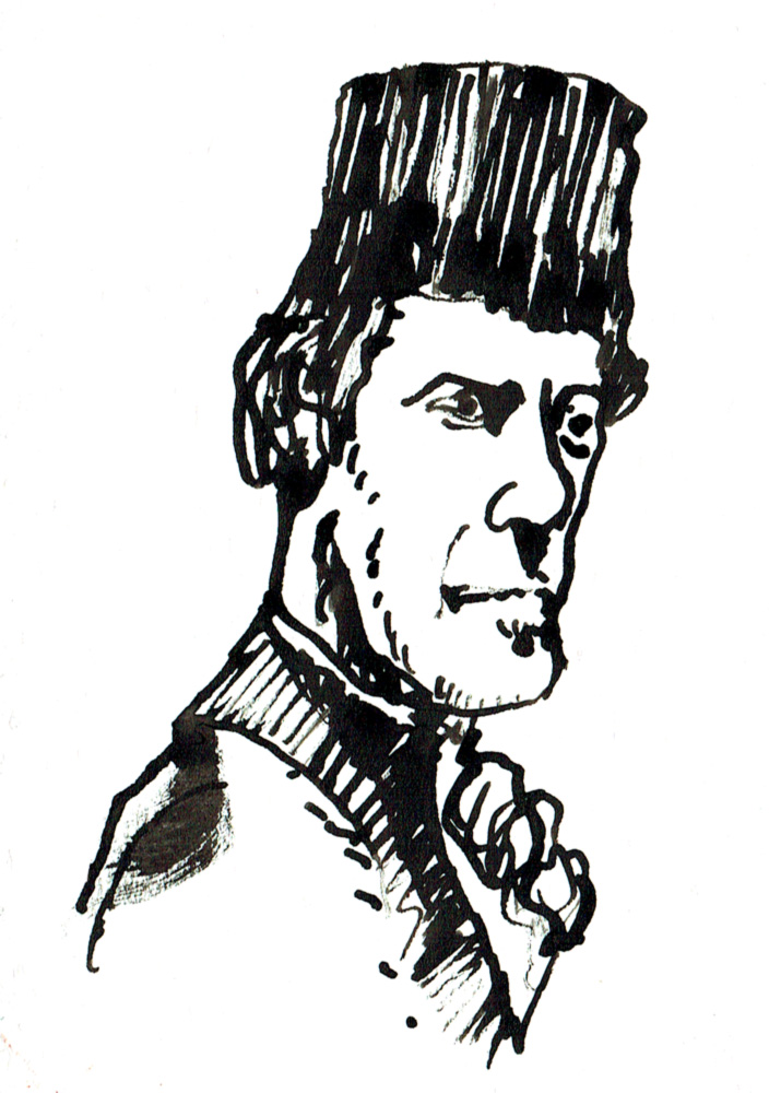 Nate Marcel: greatseamonster@gmail.com: Ink-Stick Portrait drawings