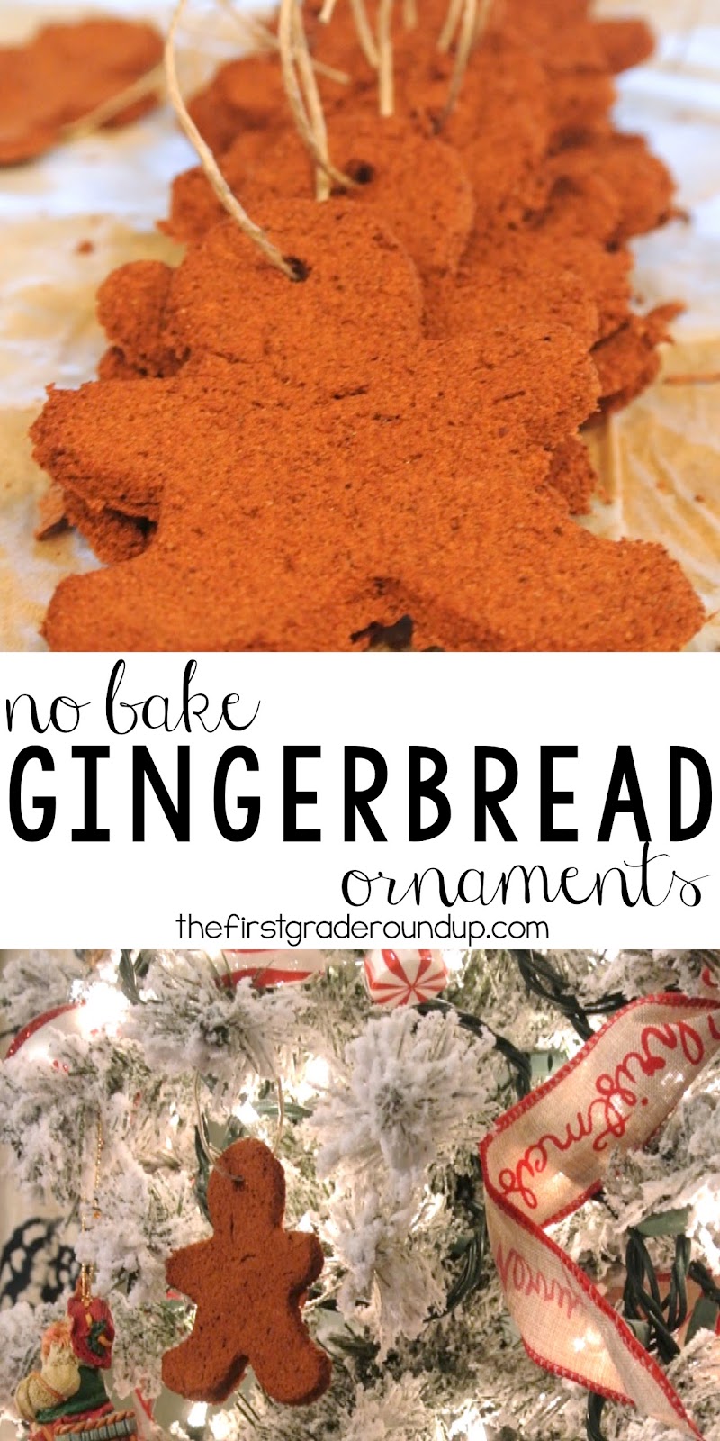 no bake gingerbread ornaments recipe for christmas gifts - The First ...