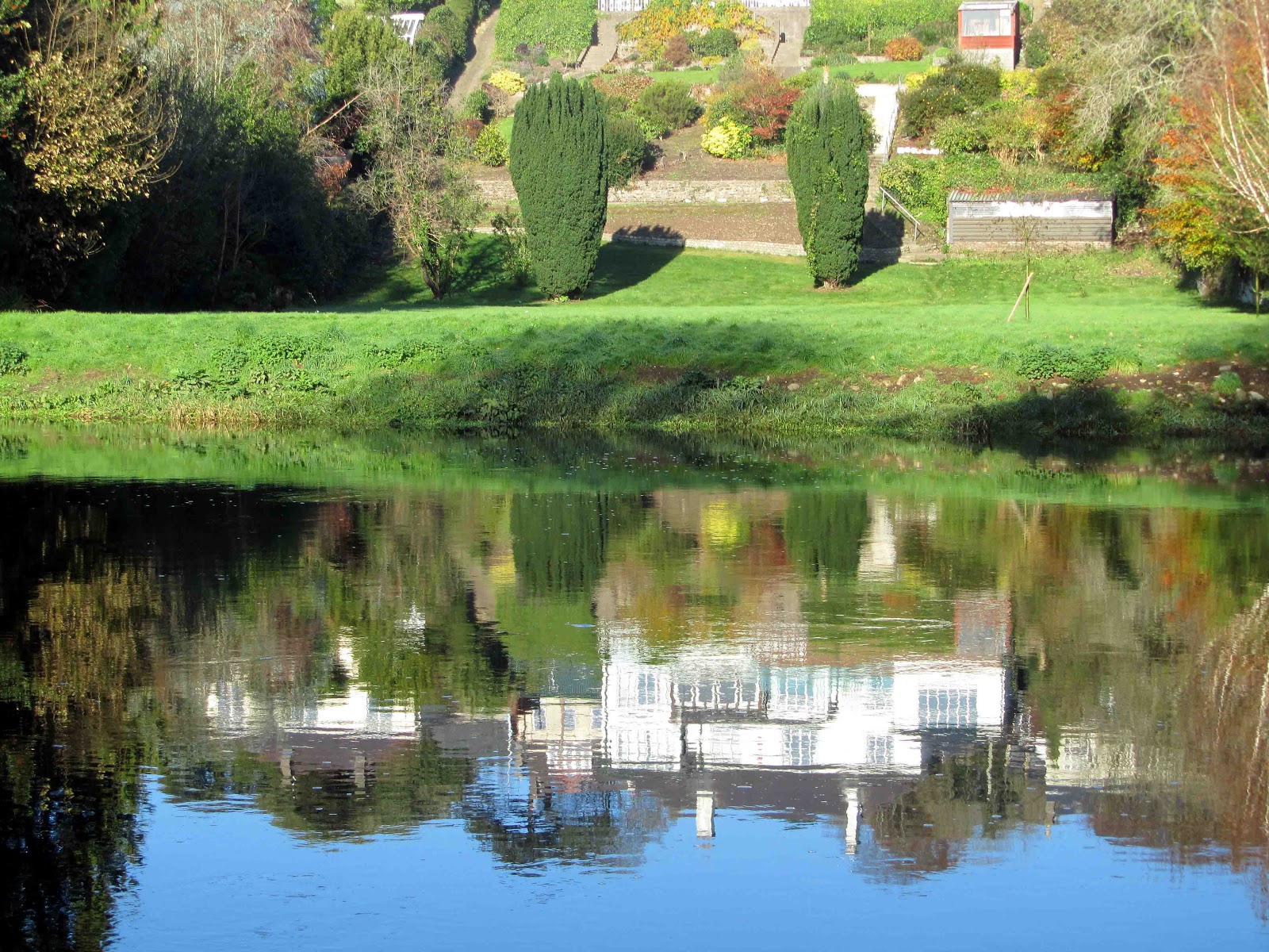 Reflections of Cork this sunny November's morning