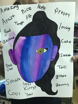 Elements of the Art Room: Wonder Inspired 4th grade Self Portraits