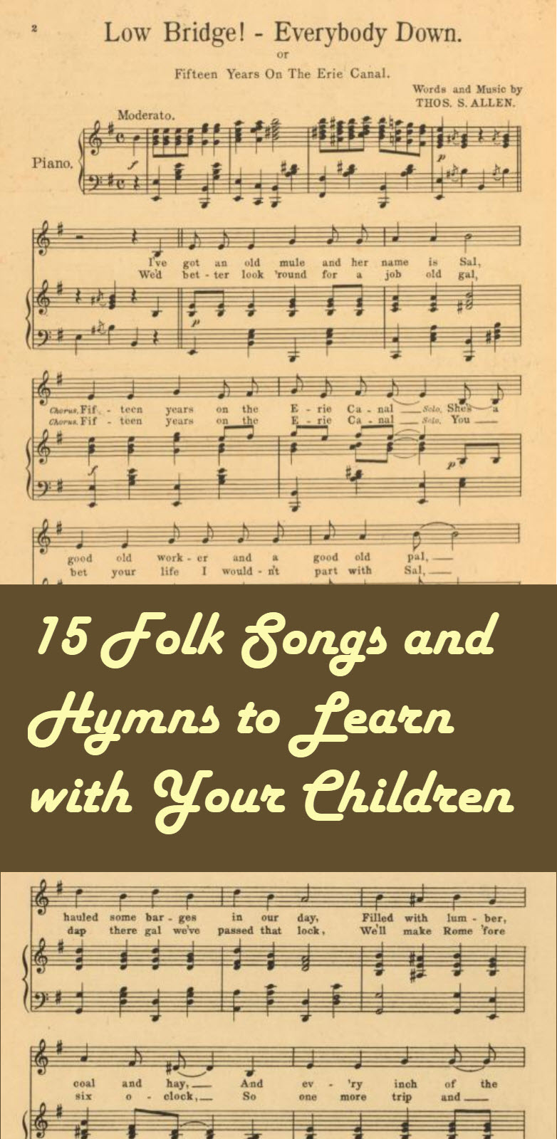 Bookish Family: 15 Folk Songs and Hymns to Learn with Your Children