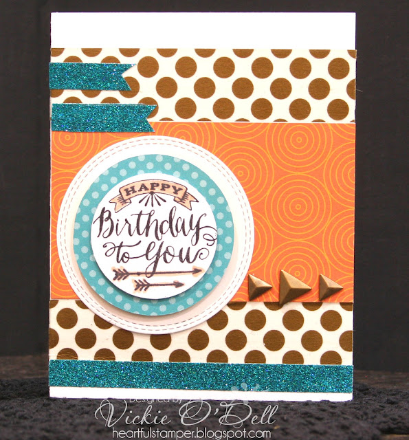 HeARTful Stamper: Heart to Heart Round and Round Birthday Card