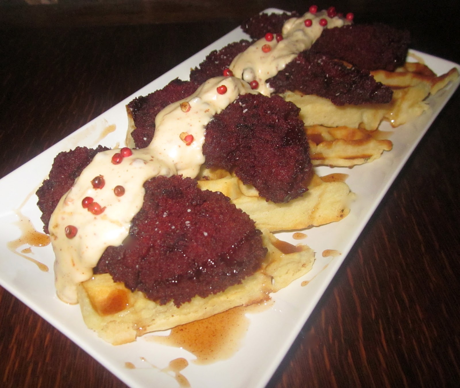 Haute + Heirloom: Date Night : Red Velvet Fried Chicken & Buttermilk ...