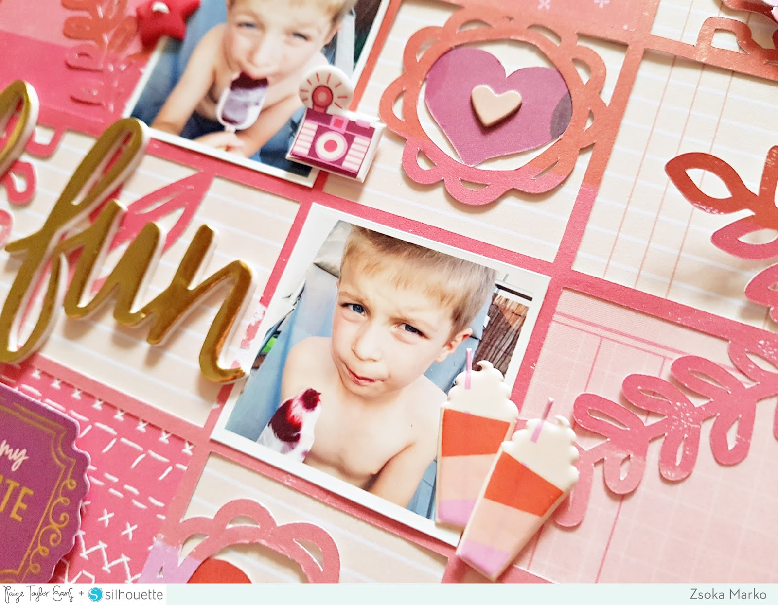 Wild Fun Layout by Zsoka Marko | Paige Taylor Evans