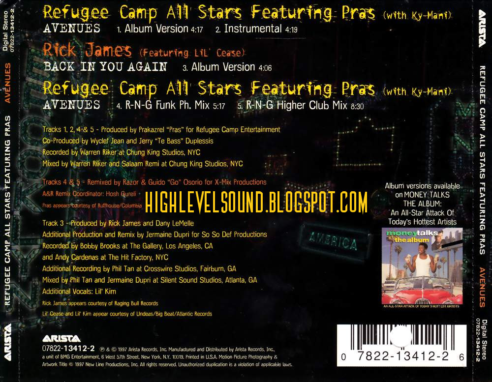highest level of music: Refugee Camp All-Stars Feat. Pras W/ Ky-Mani ...