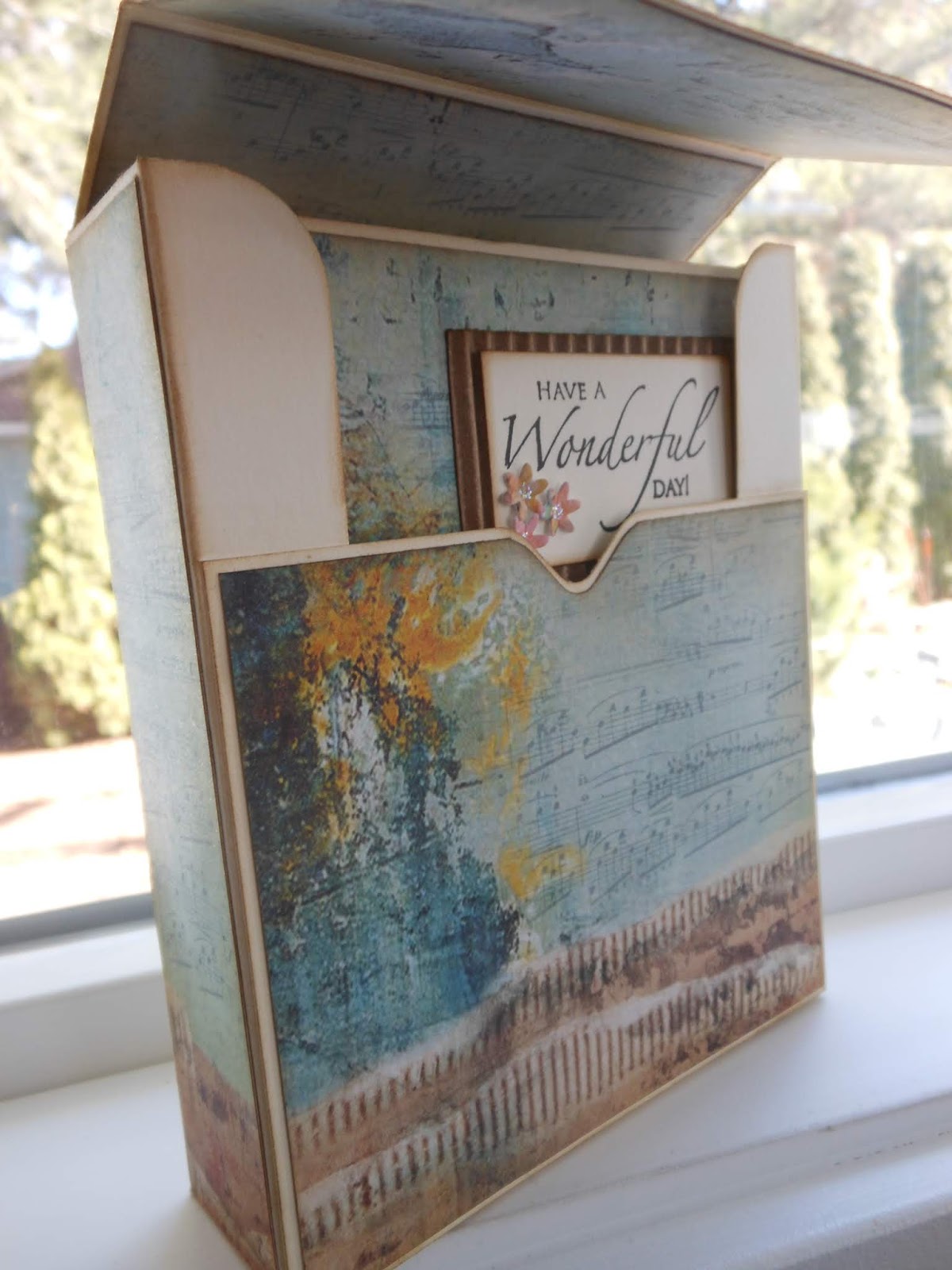 Book Card & Matching Envelope Box with Bonnie | Card Making ...