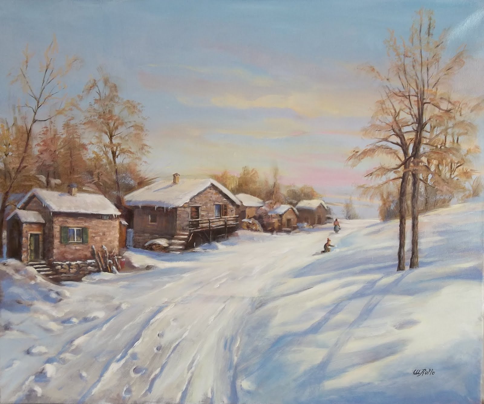 ArteMariaRollo: Paesaggio innevato