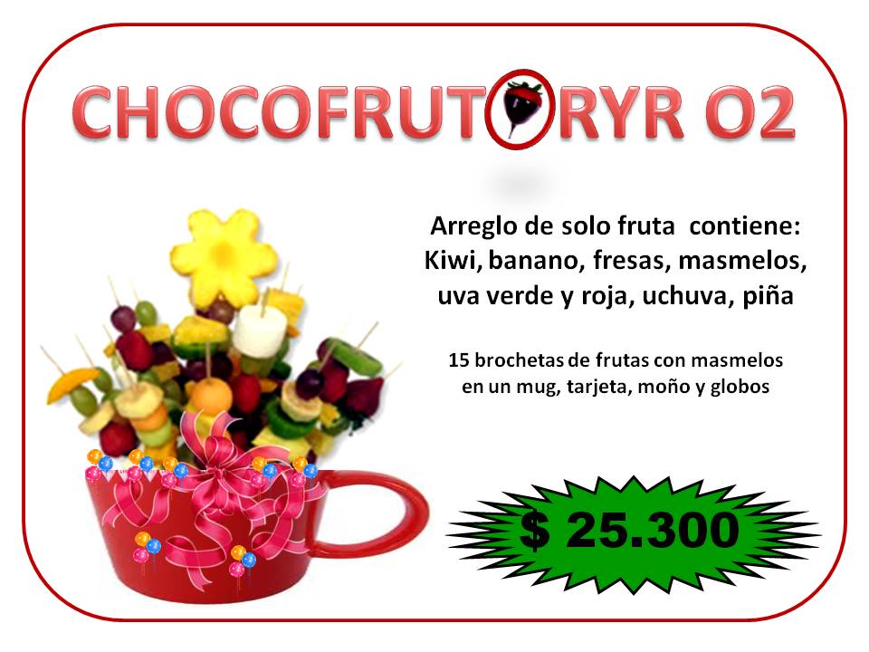 CHOCO FRUTAS RYR: CATALOGO 1 CHOCO FRUTAS RYR