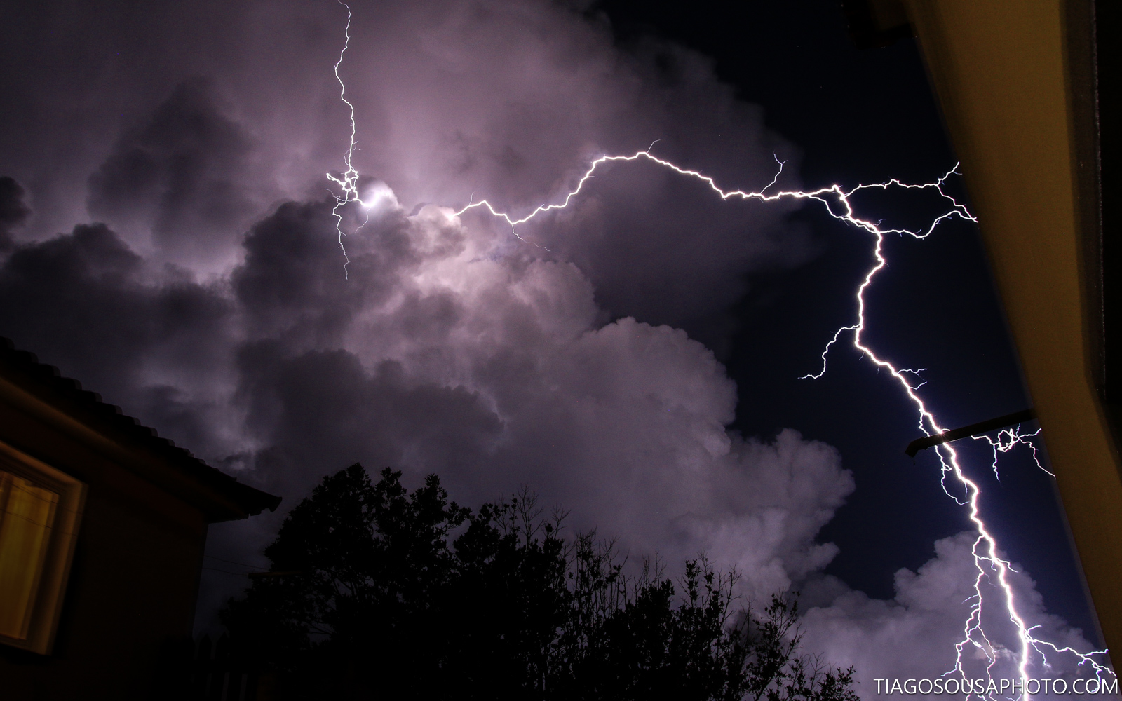 Tempestade de relâmpagos na Ilha da Madeira 21/10/2015