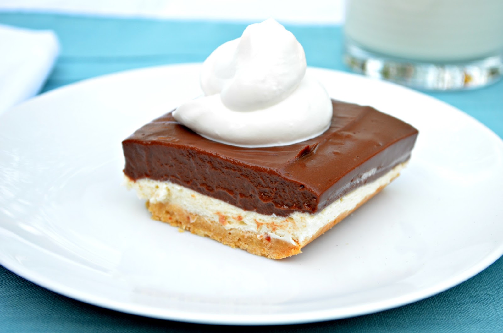 Mocha Pudding Bars With Almond Cookie Crust | Serena Bakes Simply From ...