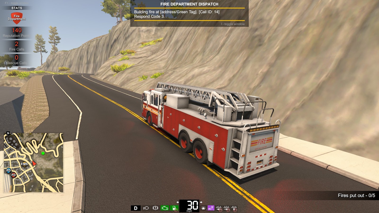 Flashing Lights, Emergency Response Simulator, fire department ...