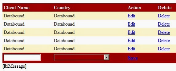 SharePoint Journey: Save Update Delete Record From GridView in List Using Footer For Insertion