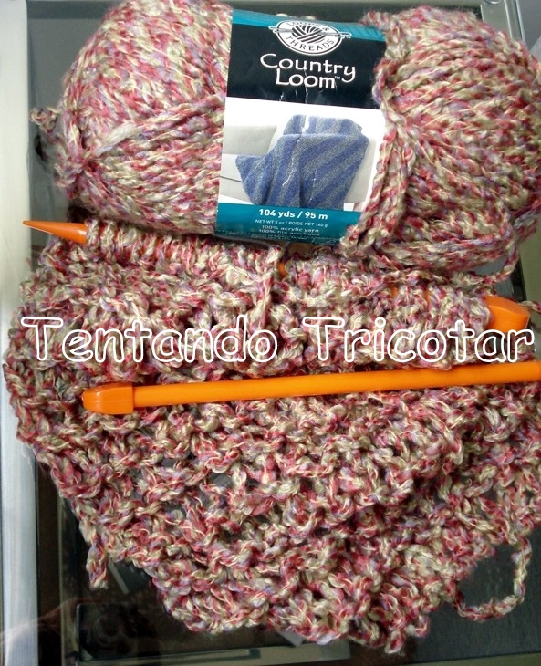 Tentando Tricotar: Cachecol quentinho