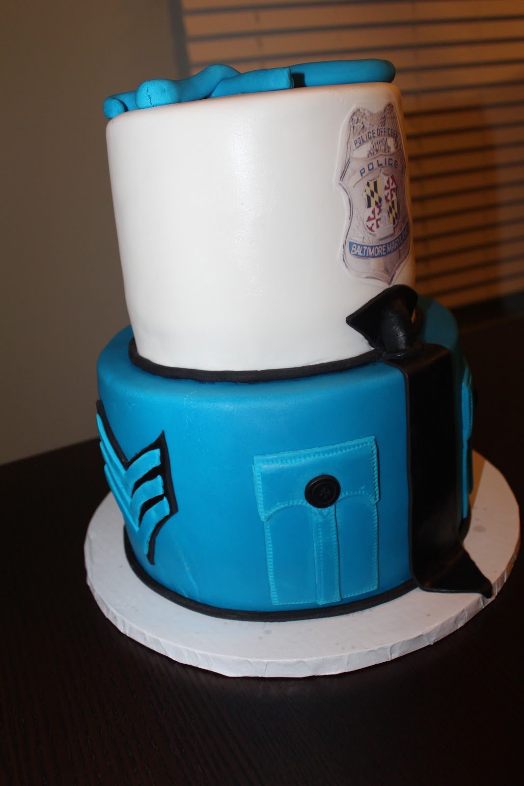 The Red-Headed Baker: Police Officer Cake