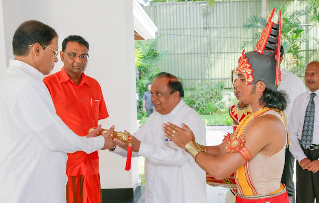 The "Avurudu Nekath Sheet" handed over to President