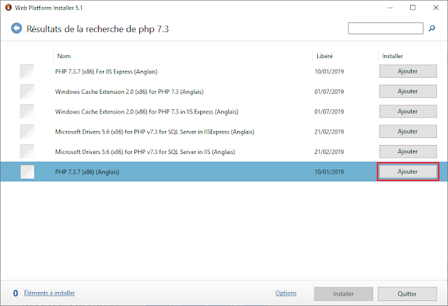 Installer PHP sur Microsoft Windows IIS Installer PHP sur Microsoft Windows IIS