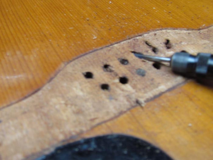 Martin Guitar Bridge Plate Removal Continues Crawls Backward (When Alarmed)