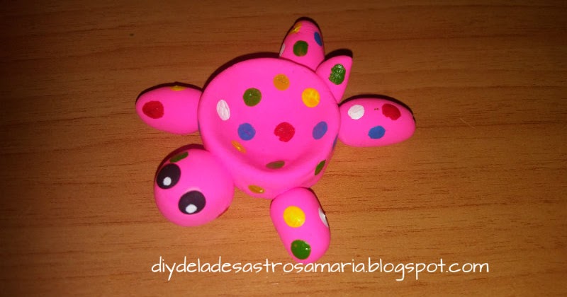 DIY de la desastrosa María: 🐢Tortuga de foami moldeable🐢