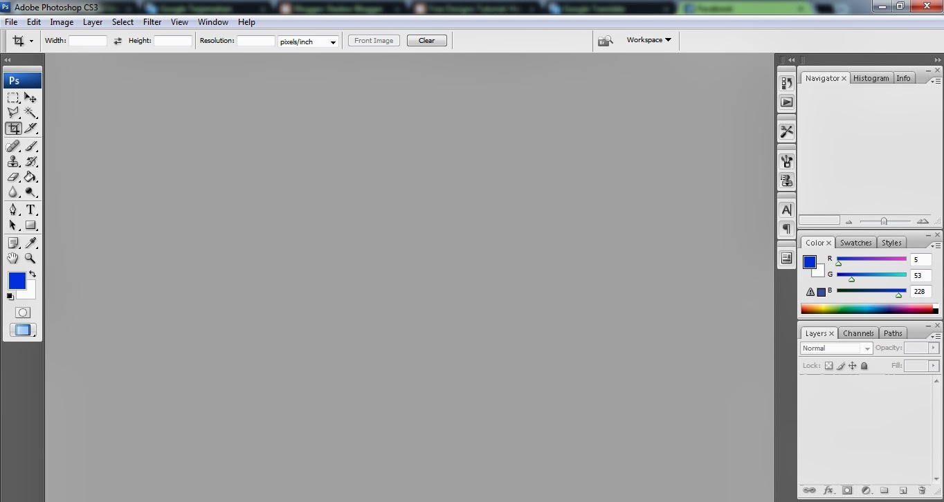 Membuat Warna Gradasi Dengan Photoshop | Cream Withening Blue