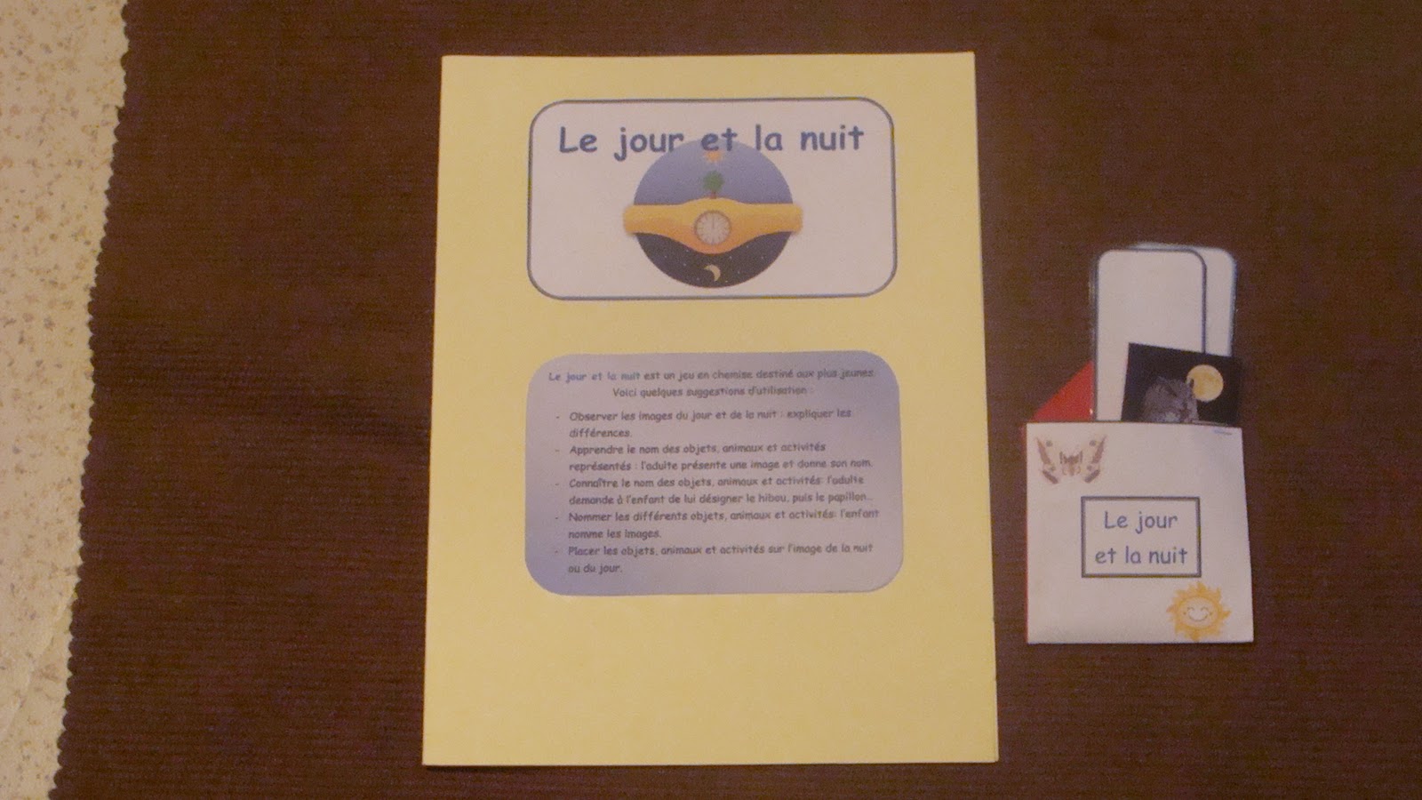 La maternelle à la maison: Distinguer le jour et la nuit