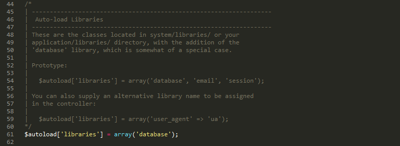 CodeIgniter Tutorial - Configure Database Settings - GJ TUTORIALS