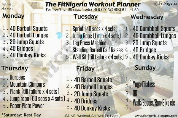 Free Workout Guides | FitNigeria: Your health & Fitness brand