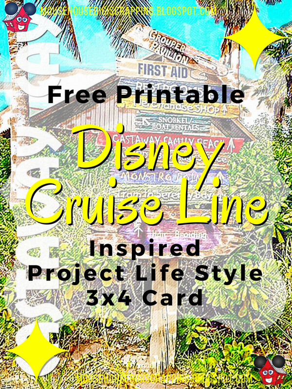 "Castaway Cay Sign Posts" Disney Cruise Inspired Project Life Style 3x4 ...