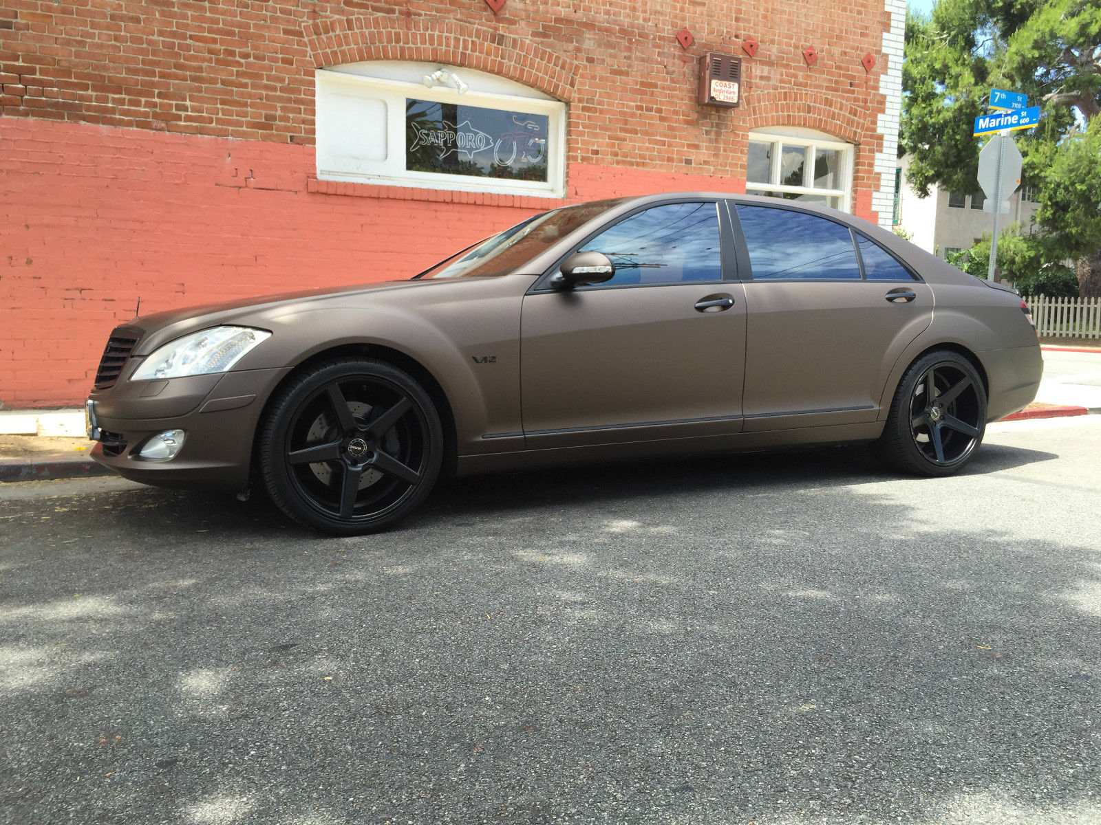 Mercedes-Benz W221 S600 Satin Bronze Metallic on KMC Wheels | BENZTUNING